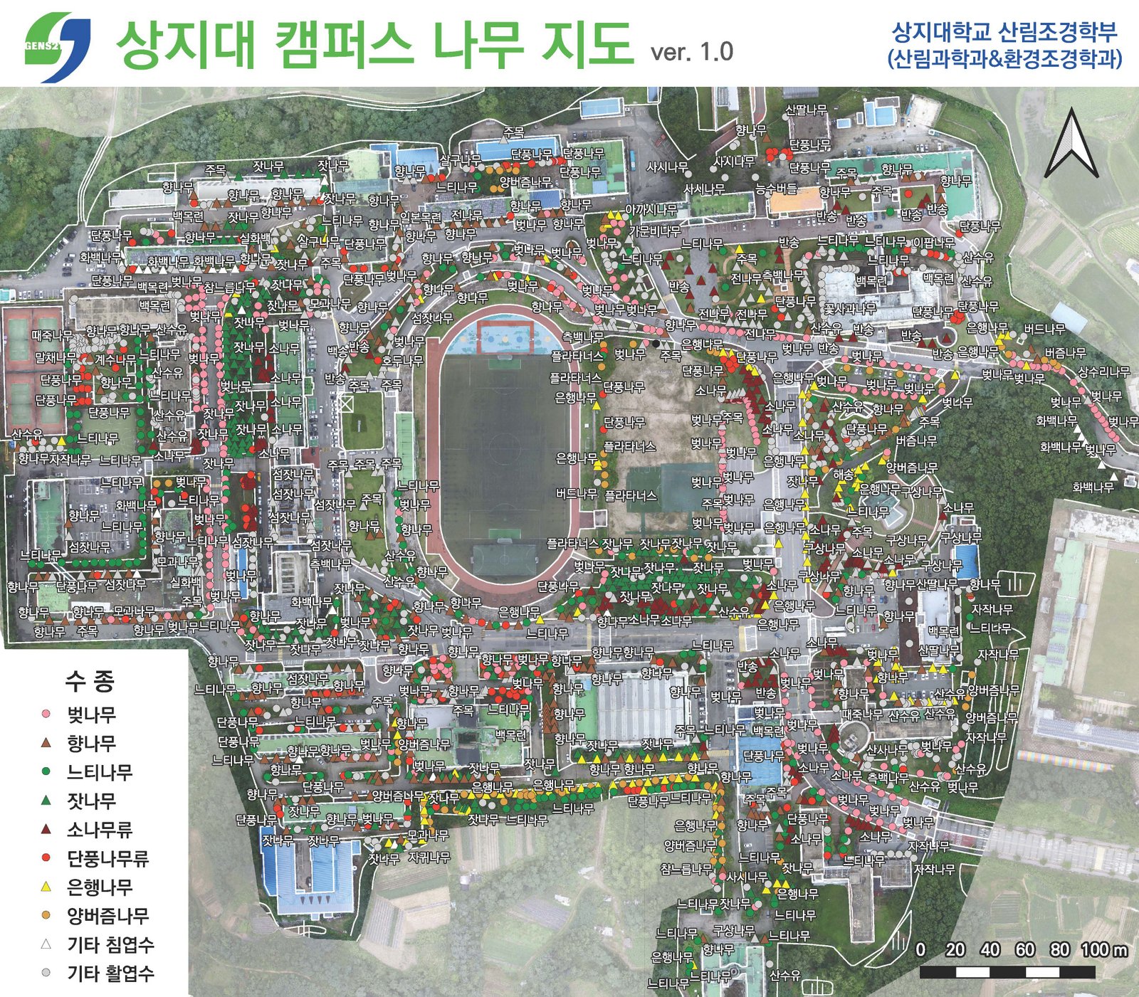 SJ Campus Tree Map | Breathing of, in, and with the Forest
